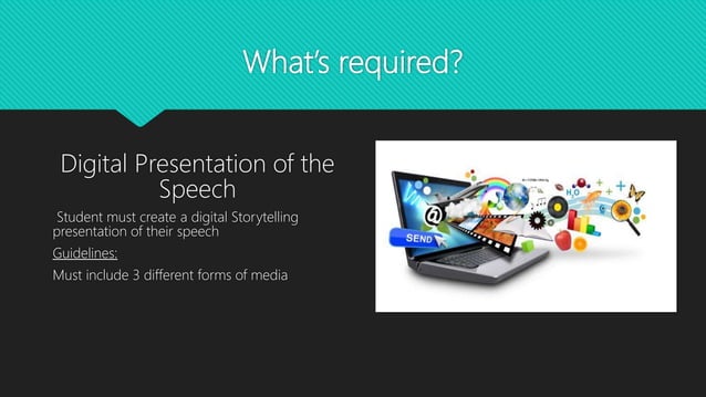 Digital storytelling assignment example | PPTX