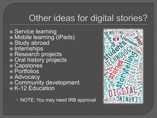 Digital Storytelling: Connecting Writing with New Media | PPT
