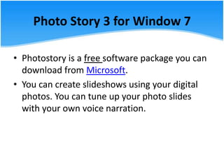 Digital storytellingfinal | PPTX | Technology & Computing