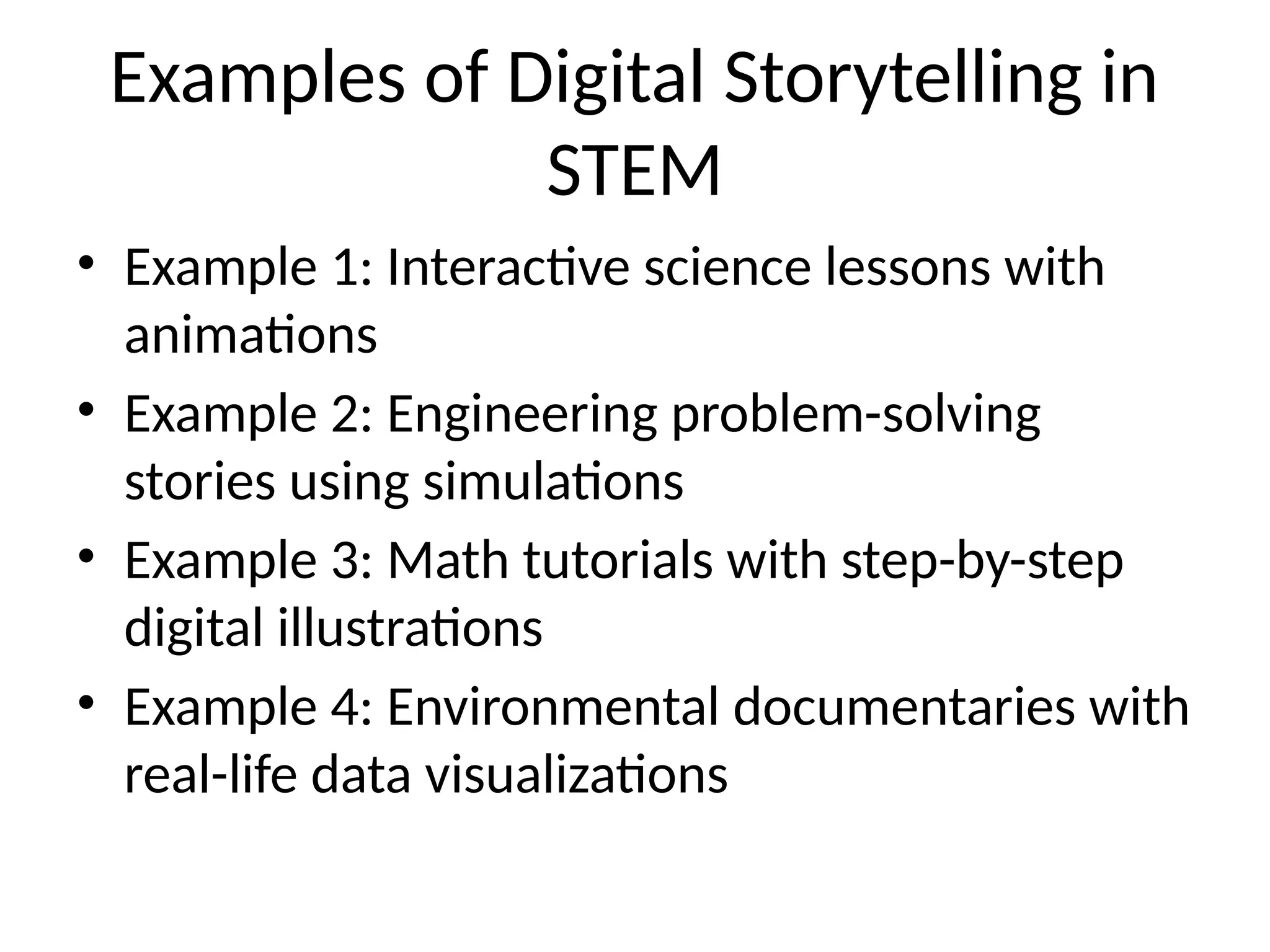 Example of creating Digital Storytelling in STEM | PPTX