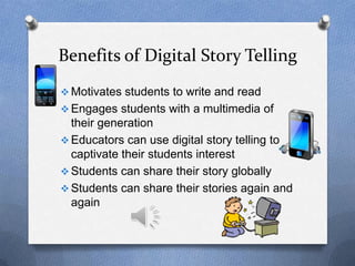 Digital story telling in the 21st century | PPT