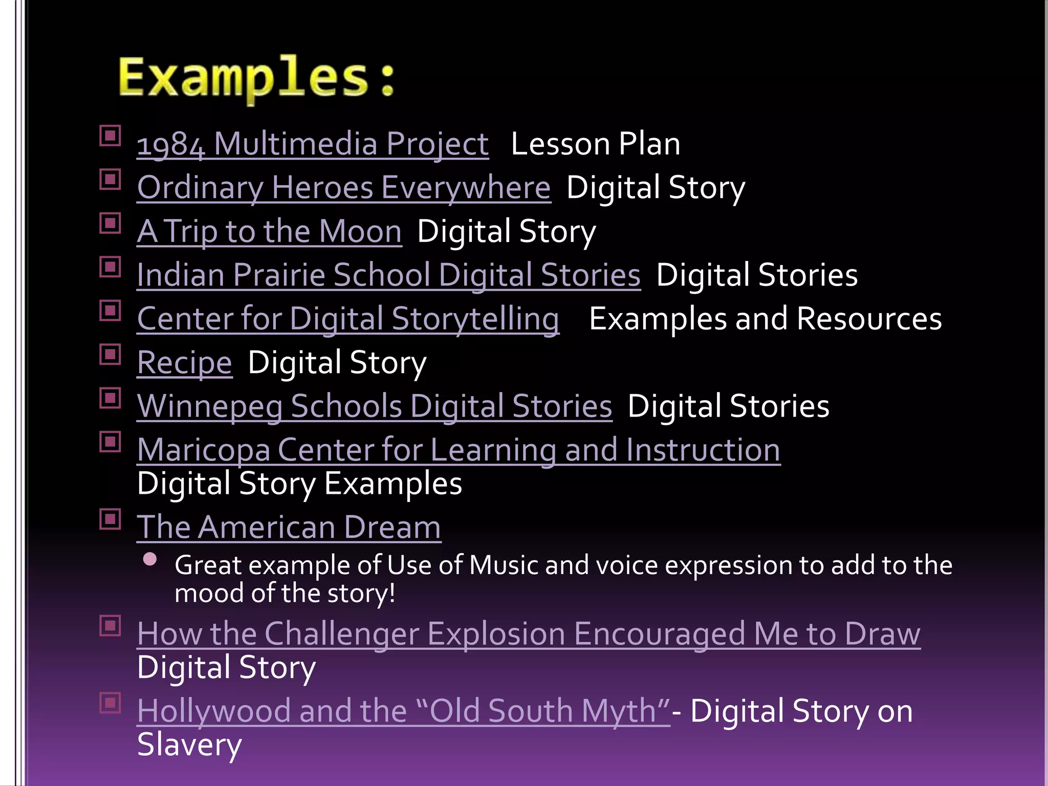 Digital Storytelling Laptop Academy03.ppt | Musicals | Genres