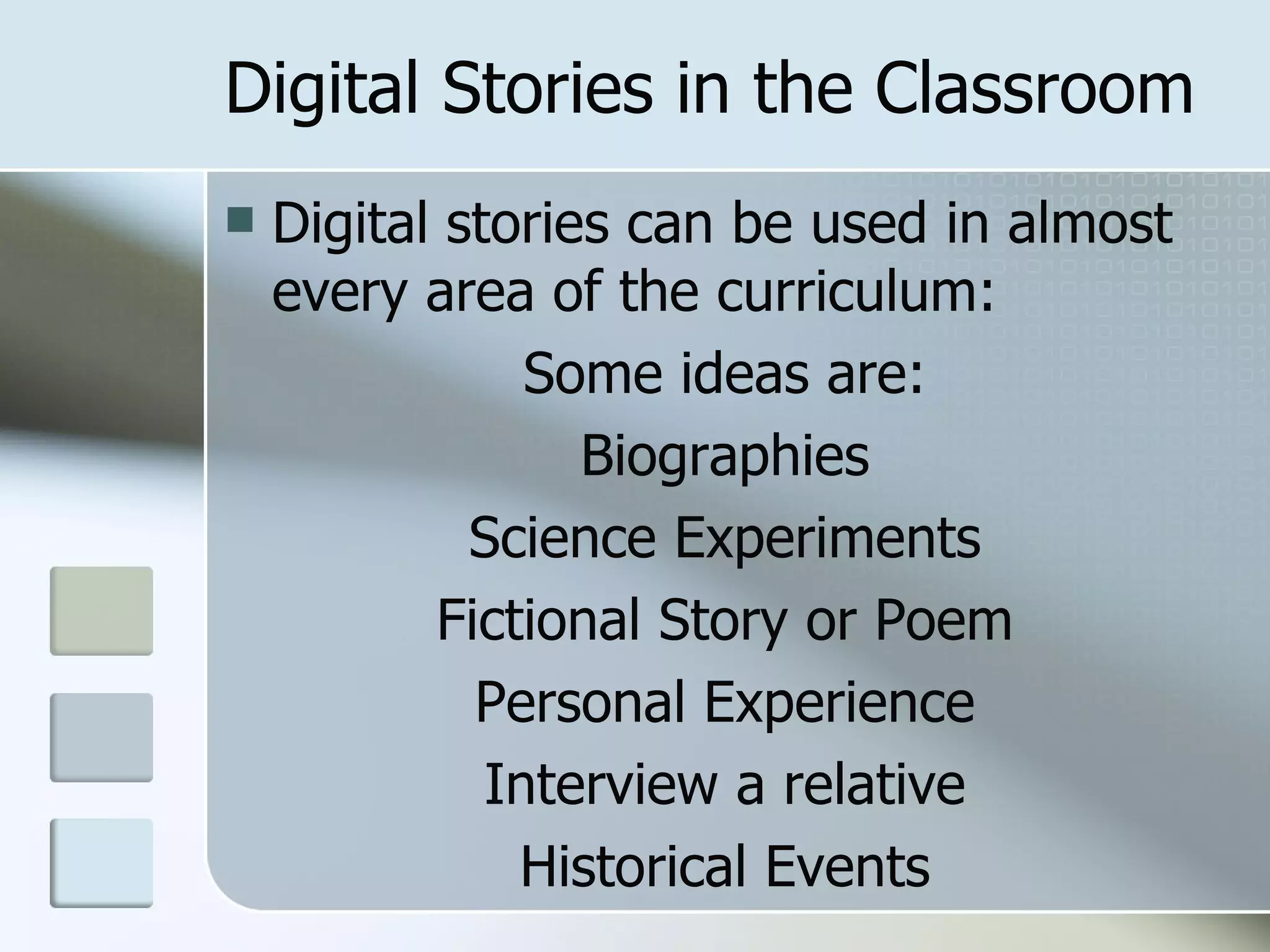 Digital Storytelling Presentation | PPT