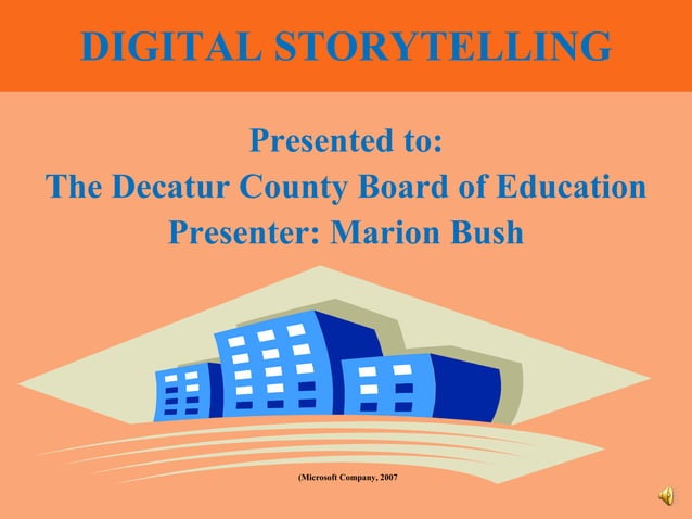 Digital Storytelling Presentation | PPT