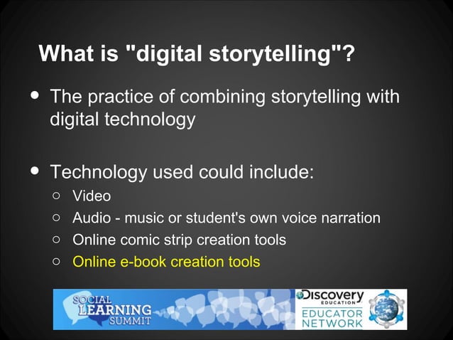 Digital storytellingsls presentation | PPT