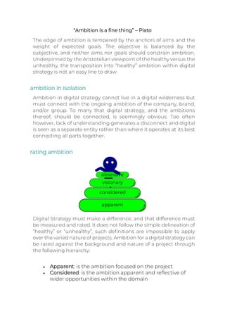 Digital strategy ambition, aims and goal setting | PDF