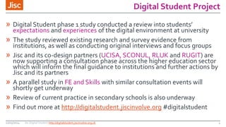 Jisc/UCISA The Digital Student UCISA 2014 presentation | PPTX