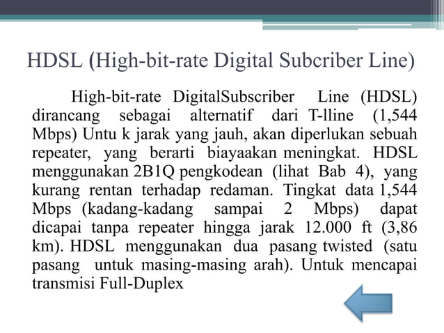 Digital subcriber line by haniftea | PPTX