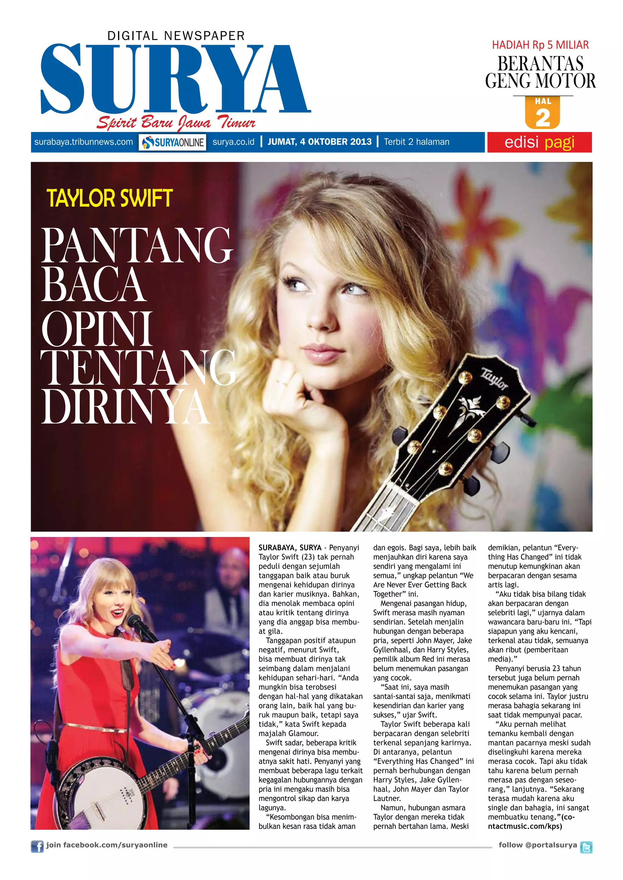 Digital surya 04 oktober 2013 | PDF