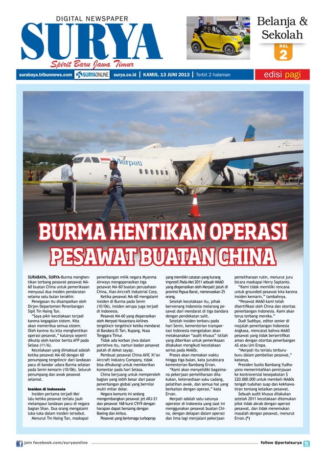 Digital surya 13 juni 2013 | PDF