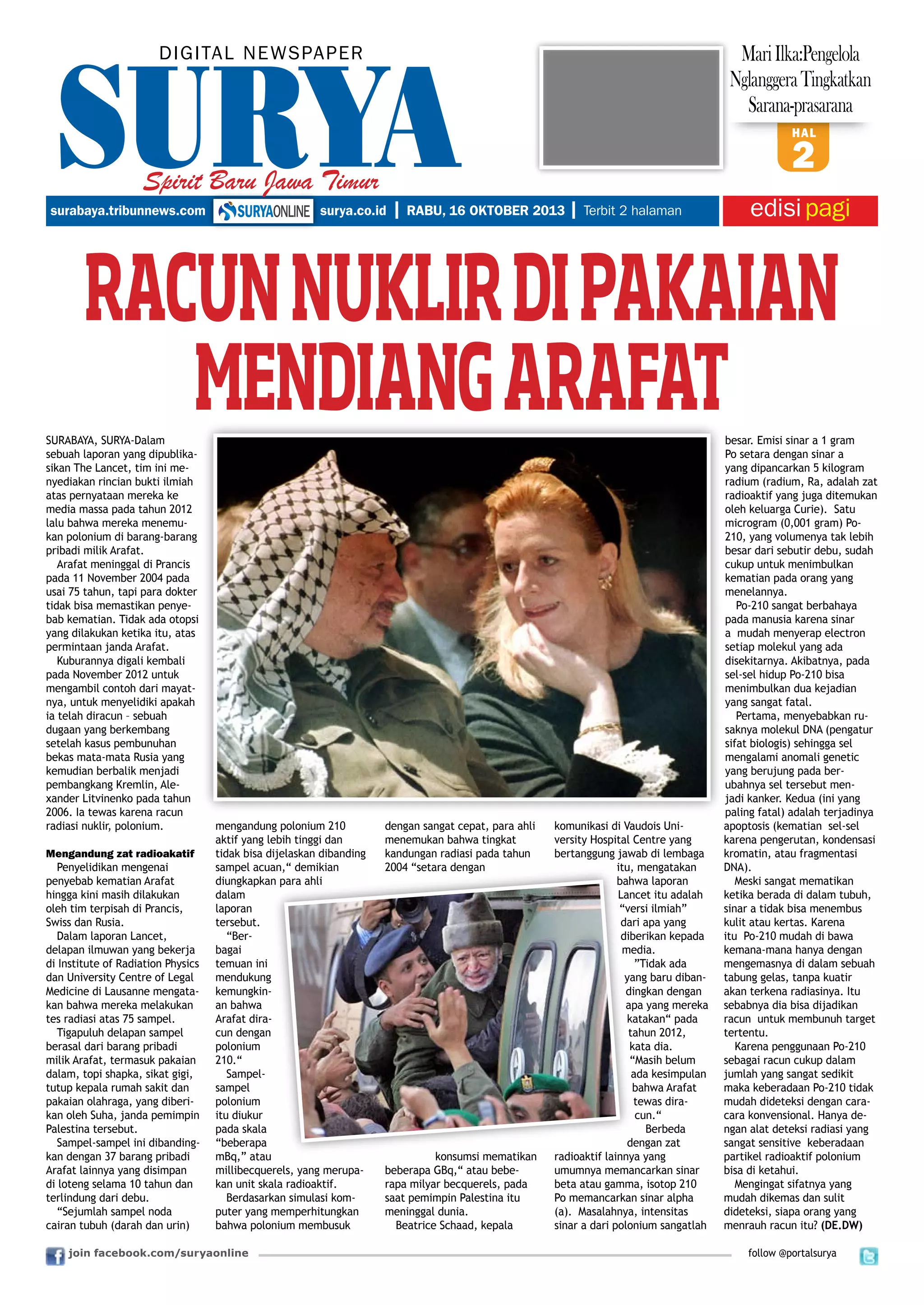 Digital surya 16 oktober 2013 | PDF