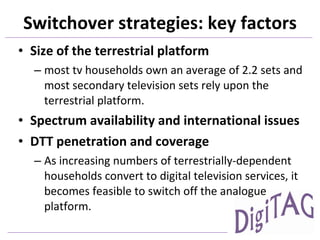 Digital Switchover In Europe Old, David Bradshaw | PPT