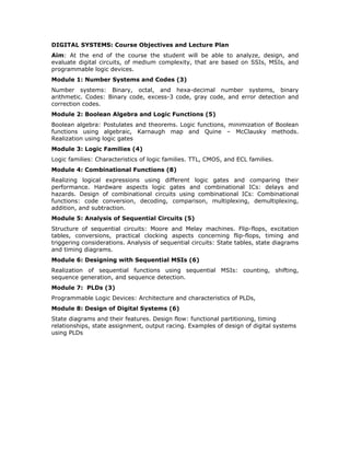 Digital systems | PDF