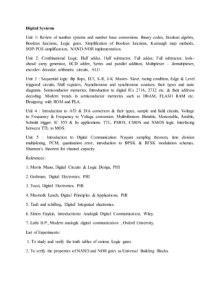 Digital systems | DOC