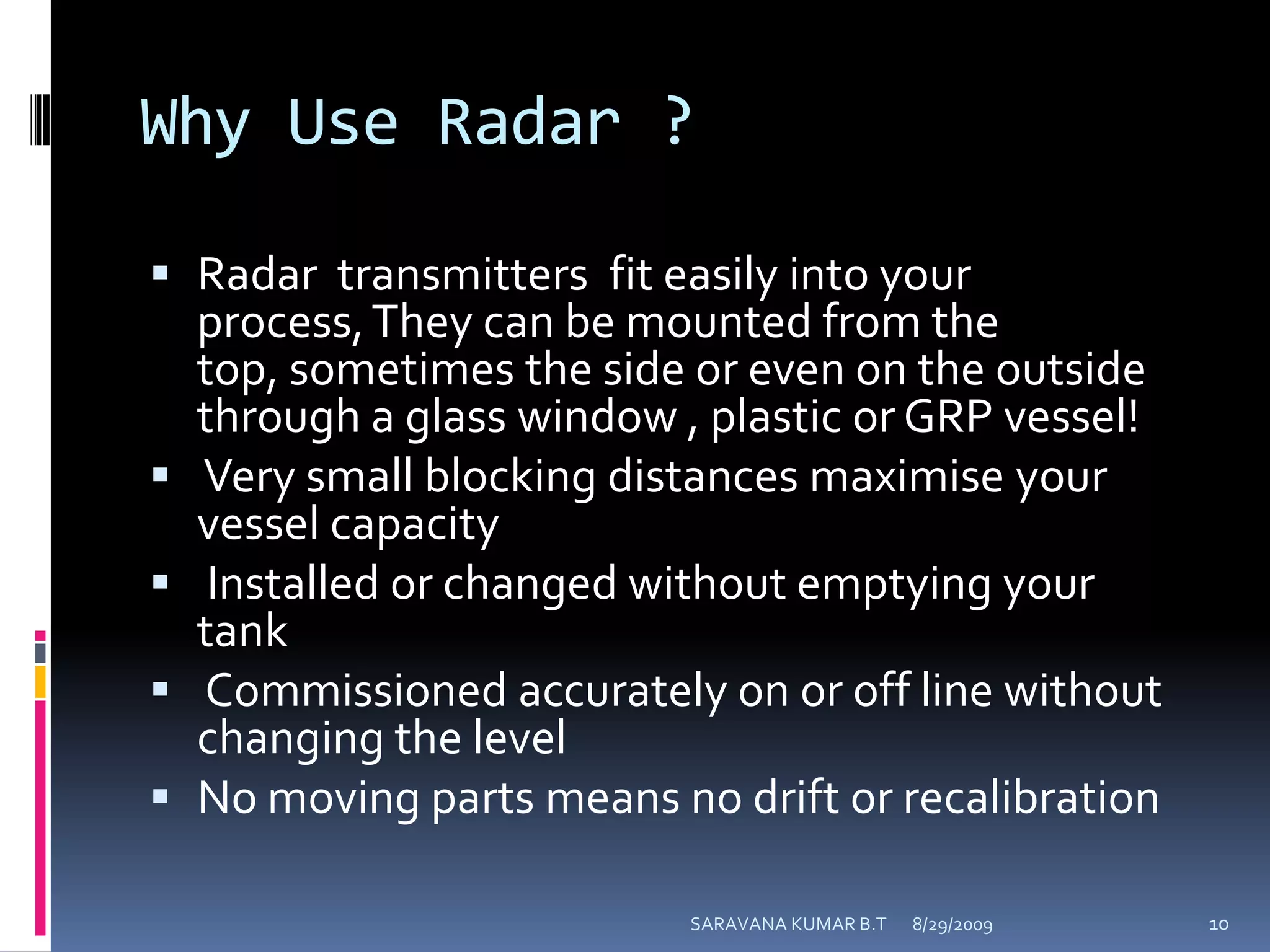 radar tank gauging and dcs | PPTX
