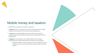 Digital tax payment systems in low- and middle-income countries (LMICs) – M Arewa and F Santoro ...