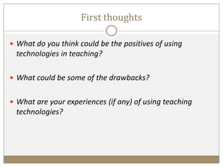Digital technologies in language learning and teaching | PPTX