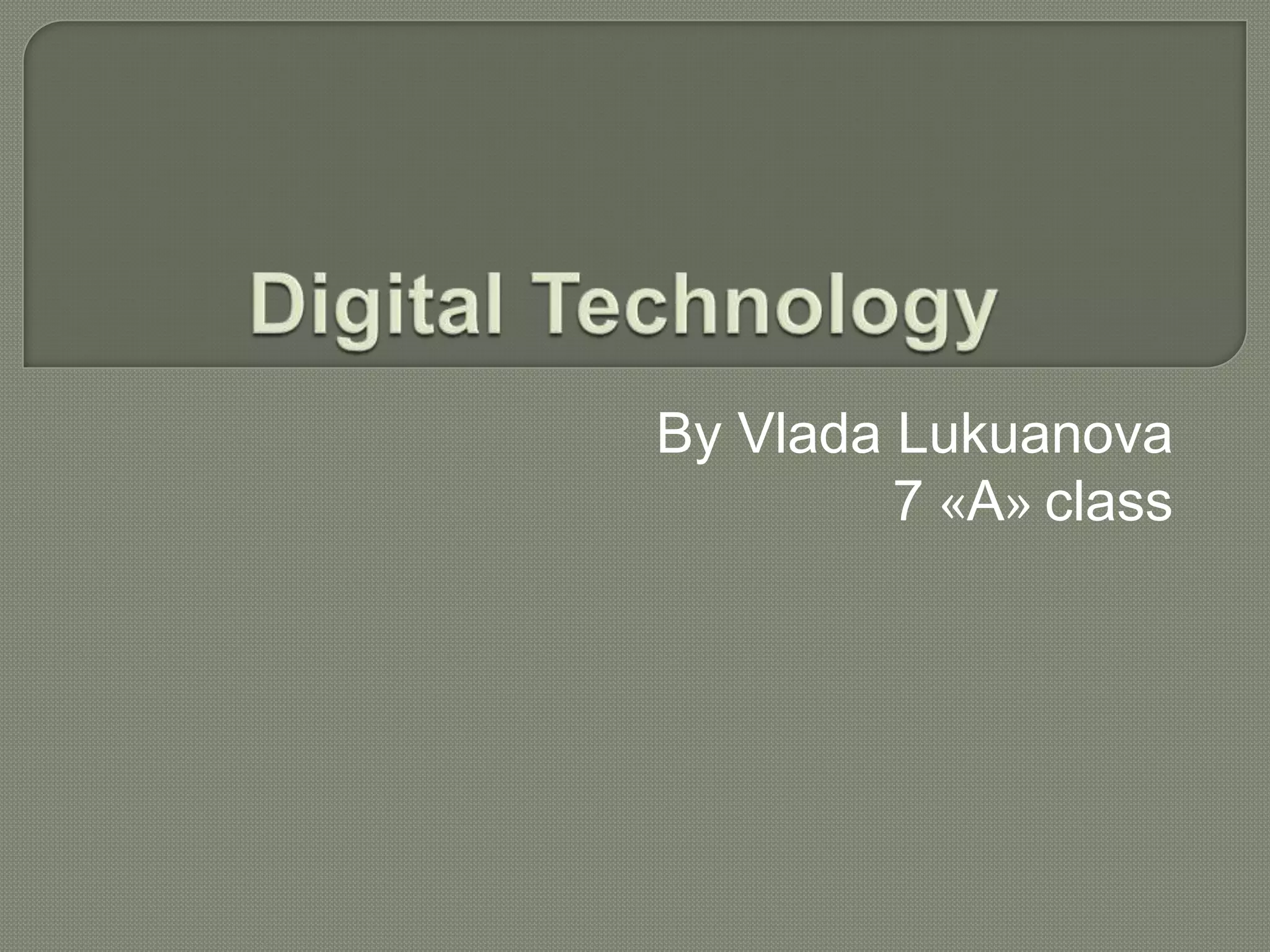 Digital technology | PPT