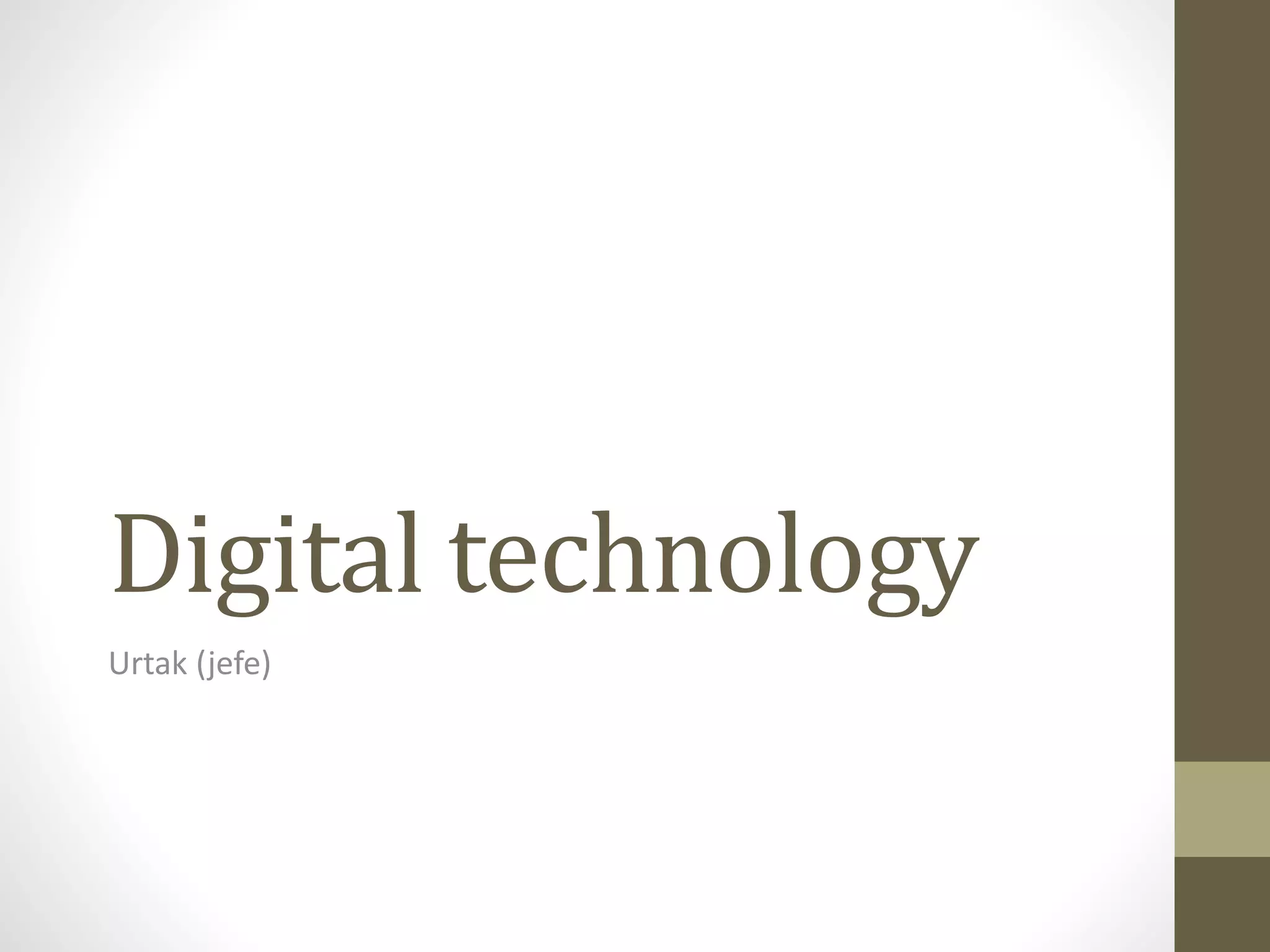 Digital technology | PPT