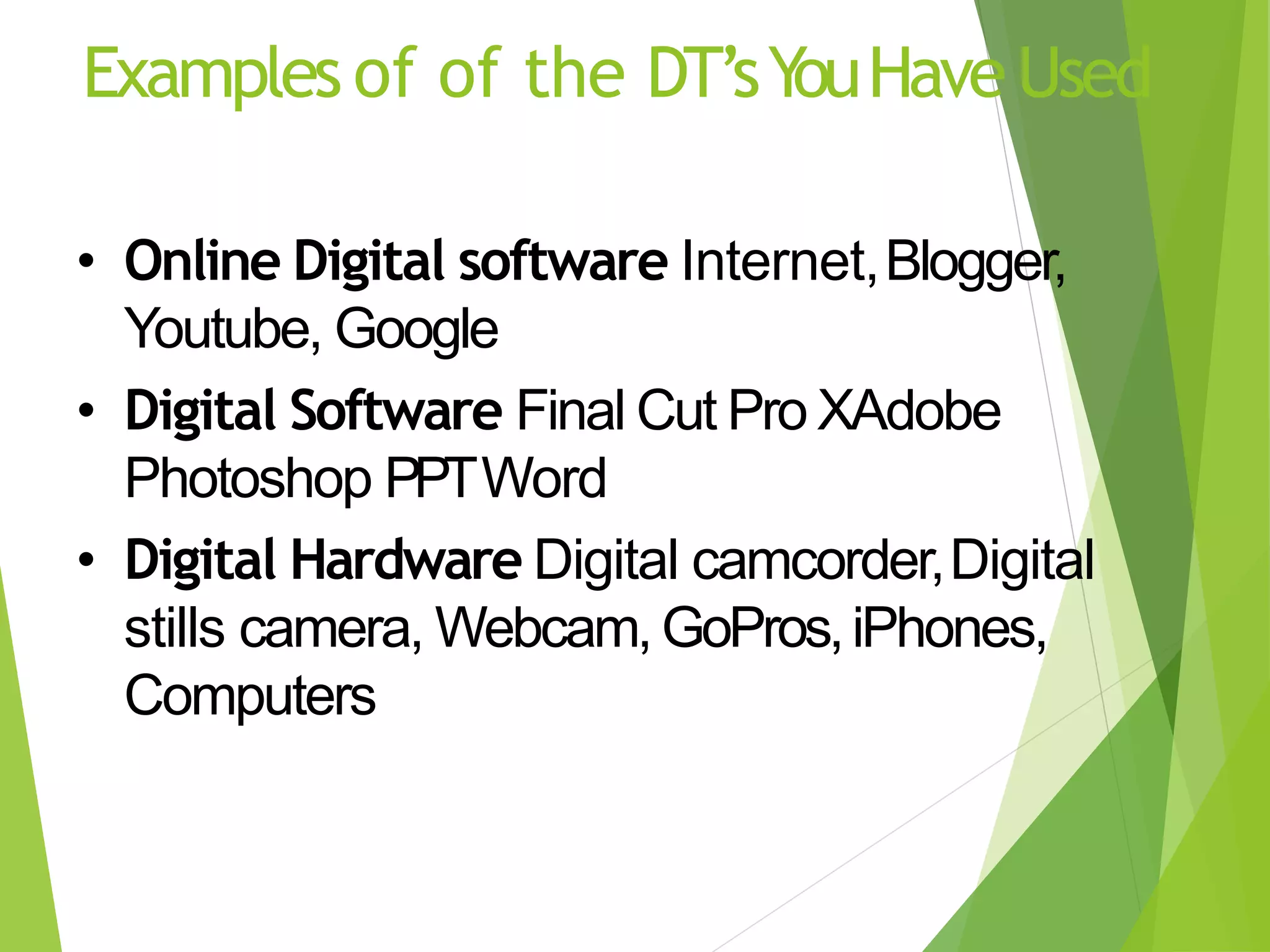 Digital technology section a question 1 | PPT