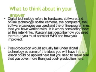 Digital technology section a question 1 | PPT