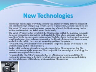 Digital technology affect on film industry | PPTX