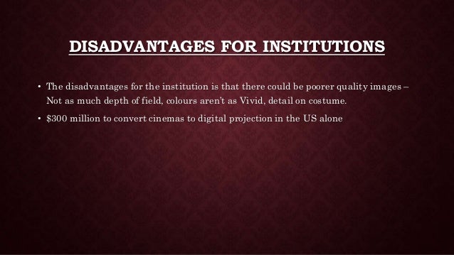 Disadvantage of digital techniques - texsany