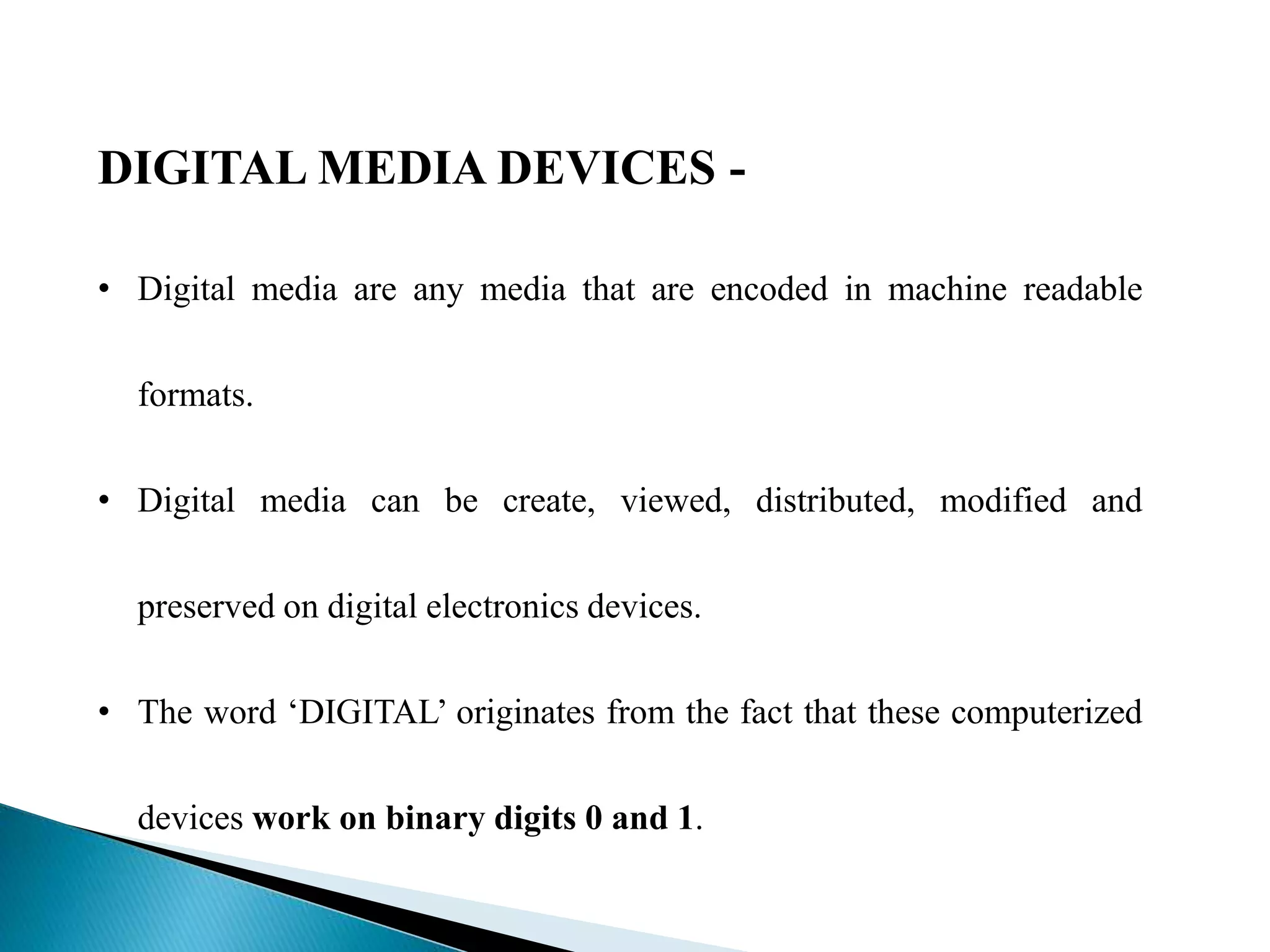 Digital Technology And Media Devices | PPTX