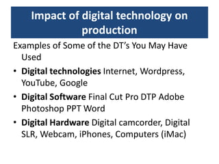 Digital Technology and Narrative | PPTX