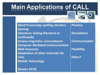 Digital technology for language teaching and learning | PPTX