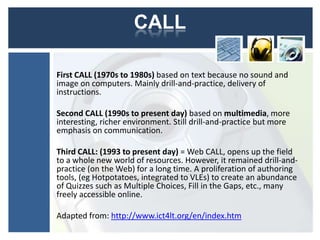 Digital technology for language teaching and learning | PPTX