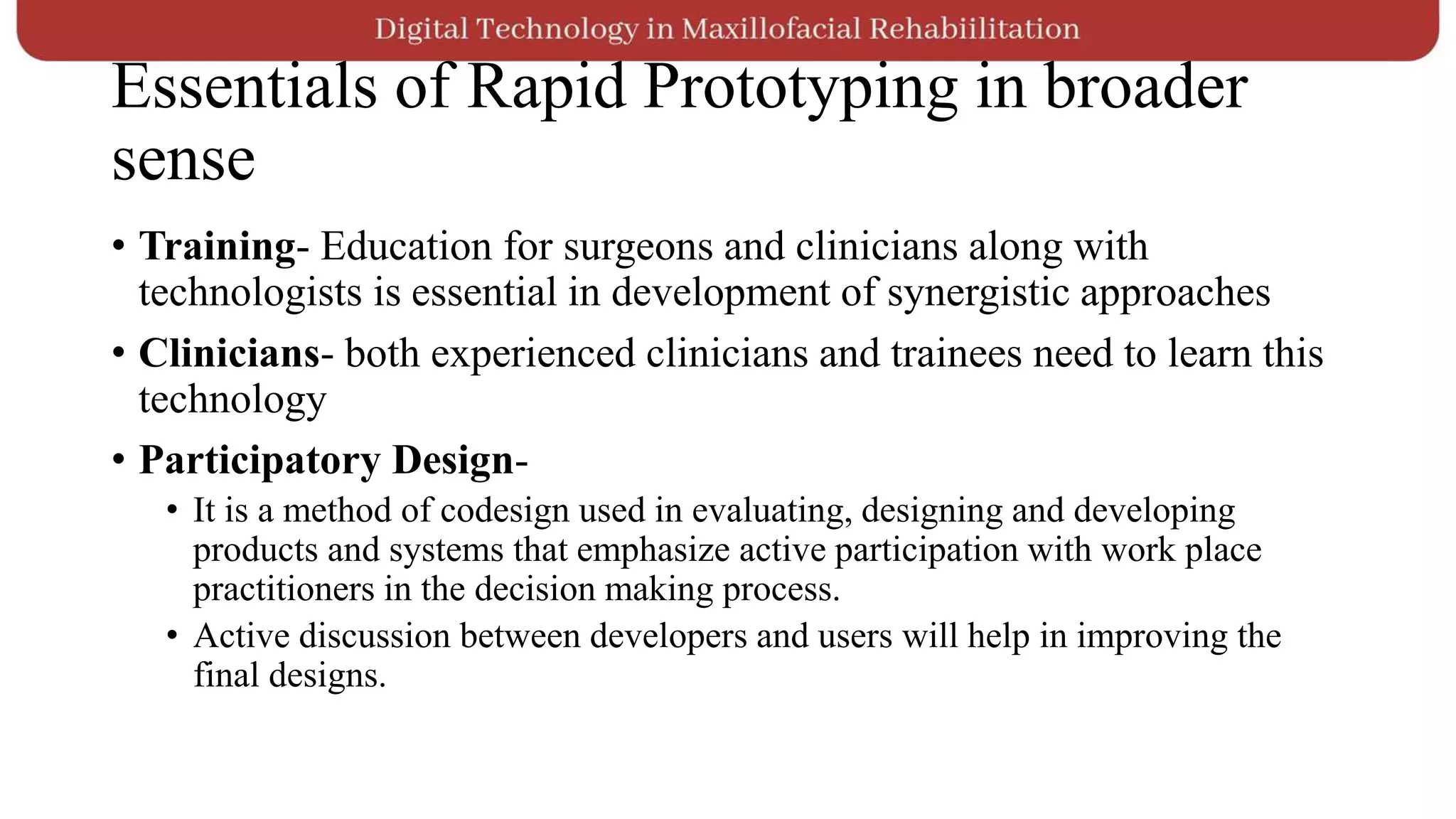 Digital technology in maxillofacial rehabiltation | PPTX