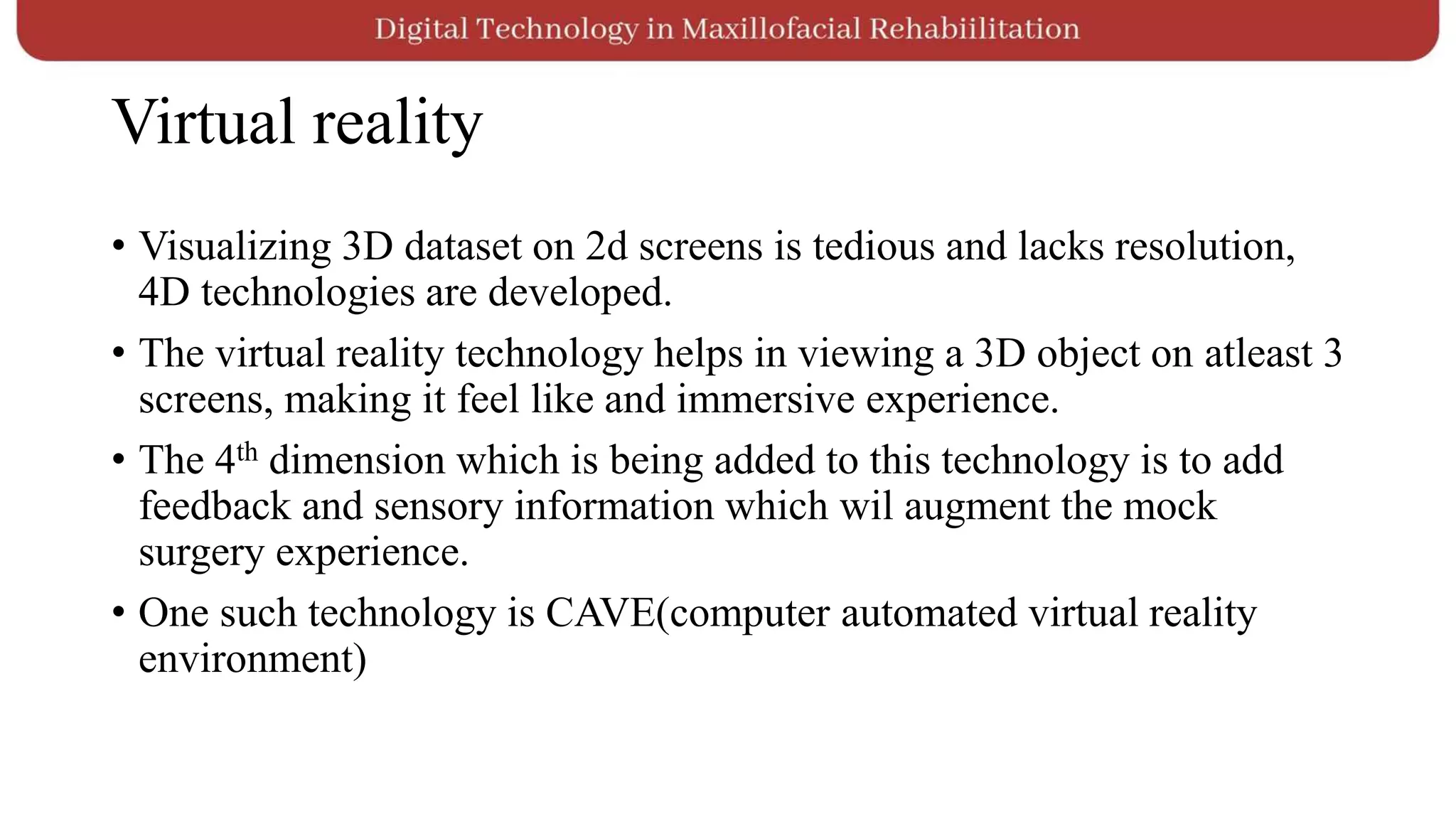 Digital technology in maxillofacial rehabiltation | PPTX