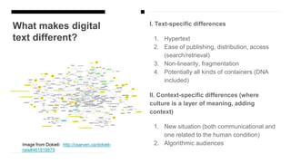 Digital text as a phenomenon of culture | PPT