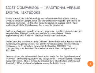 Digital Textbooks | PPTX | College Education | Education