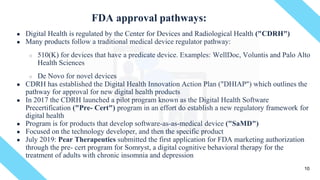 Digital Therapeutics regulations in US, EU and Japan | PPTX
