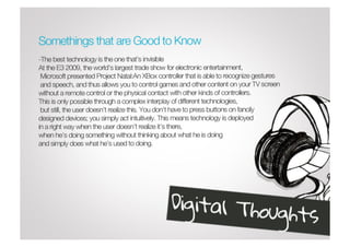 Digital thoughts | PPT