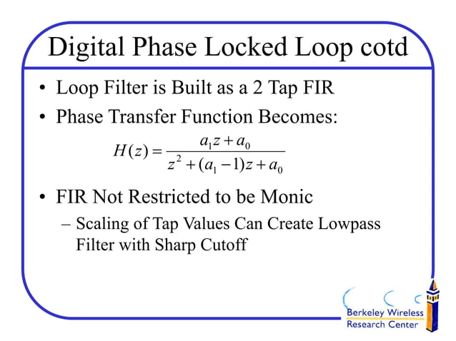 Digital Timing And Carrier Synchronizationppt Digital Audio Computer Software And Applications