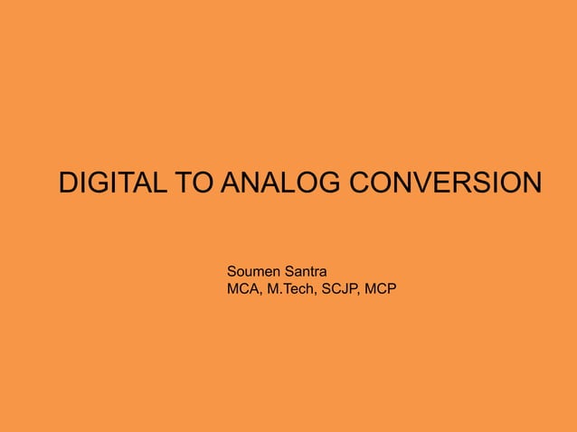 Digital to Analog Conversion | PPTX | Digital Audio | Computer Software ...