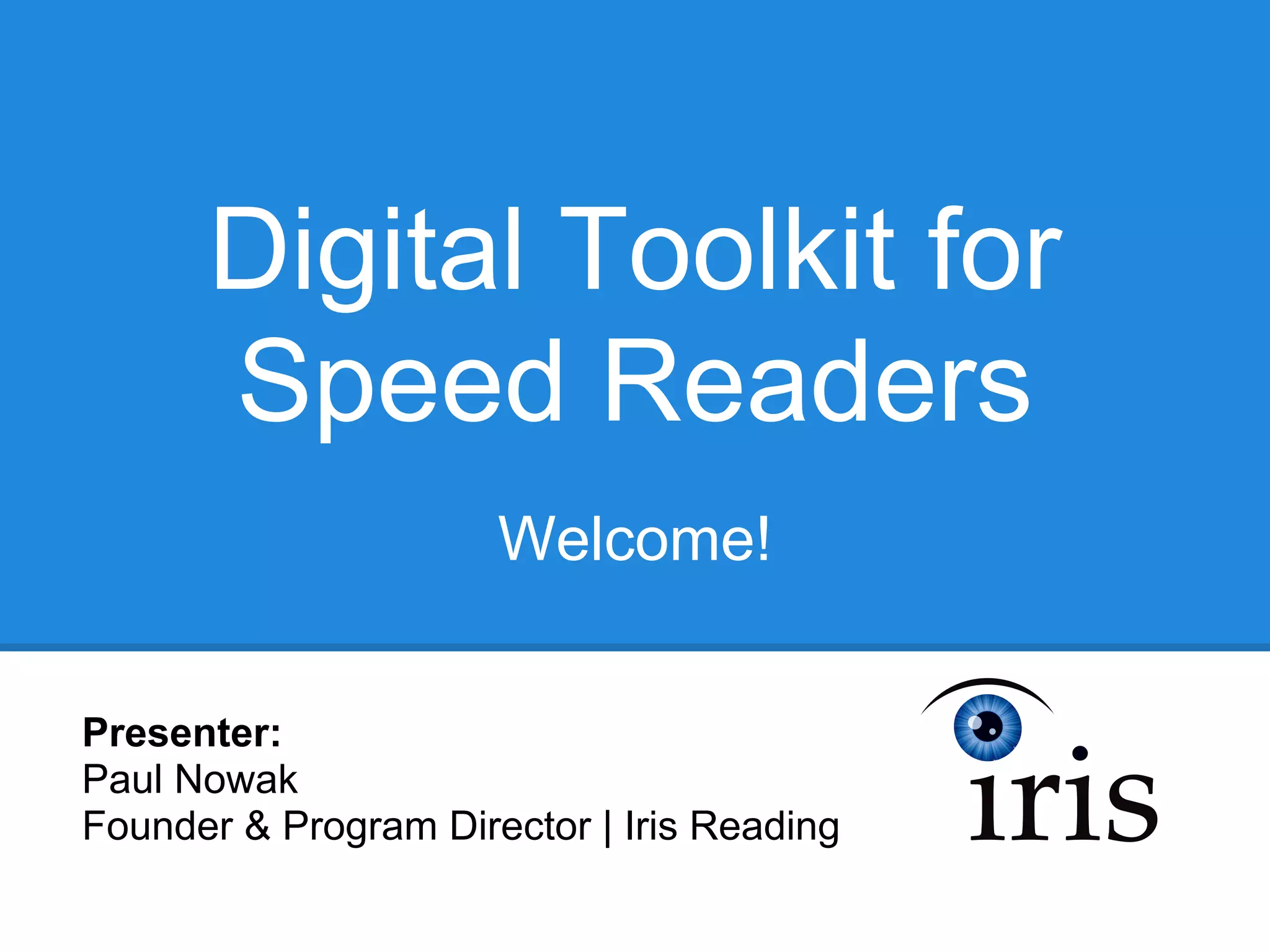 Speed Reading: Digital Toolkit for Speed Readers | PDF | Browsers ...