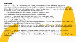 Digital Tools and examples of online tools for educational technology ...