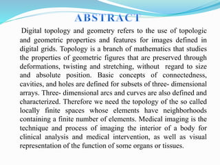 DIGITAL TOPOLOGY OPERATING IN MEDICAL IMAGING WITH MRI TECHNOLOGY.pptx