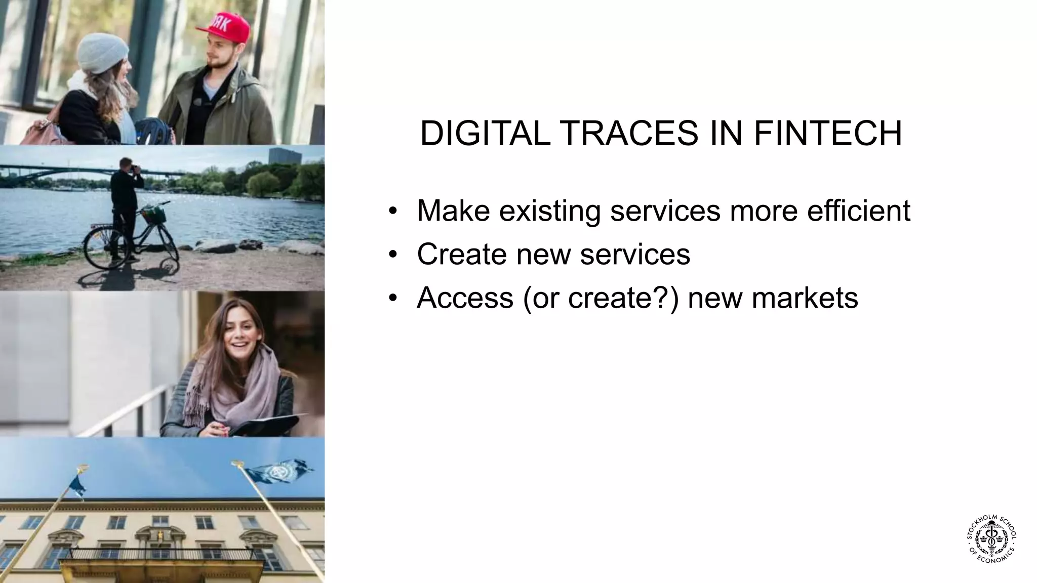 Digital traces, Ethics and FinTech | PPTX