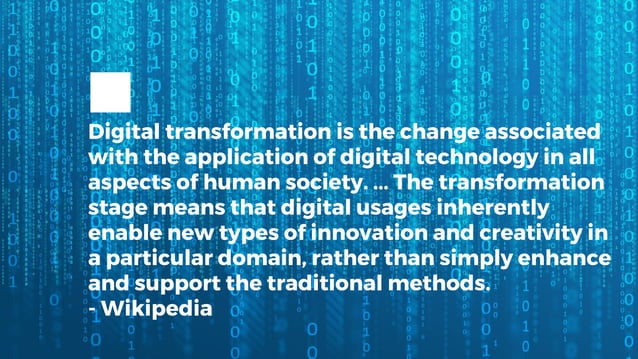 Digital transformation - A New Definiton | PPT