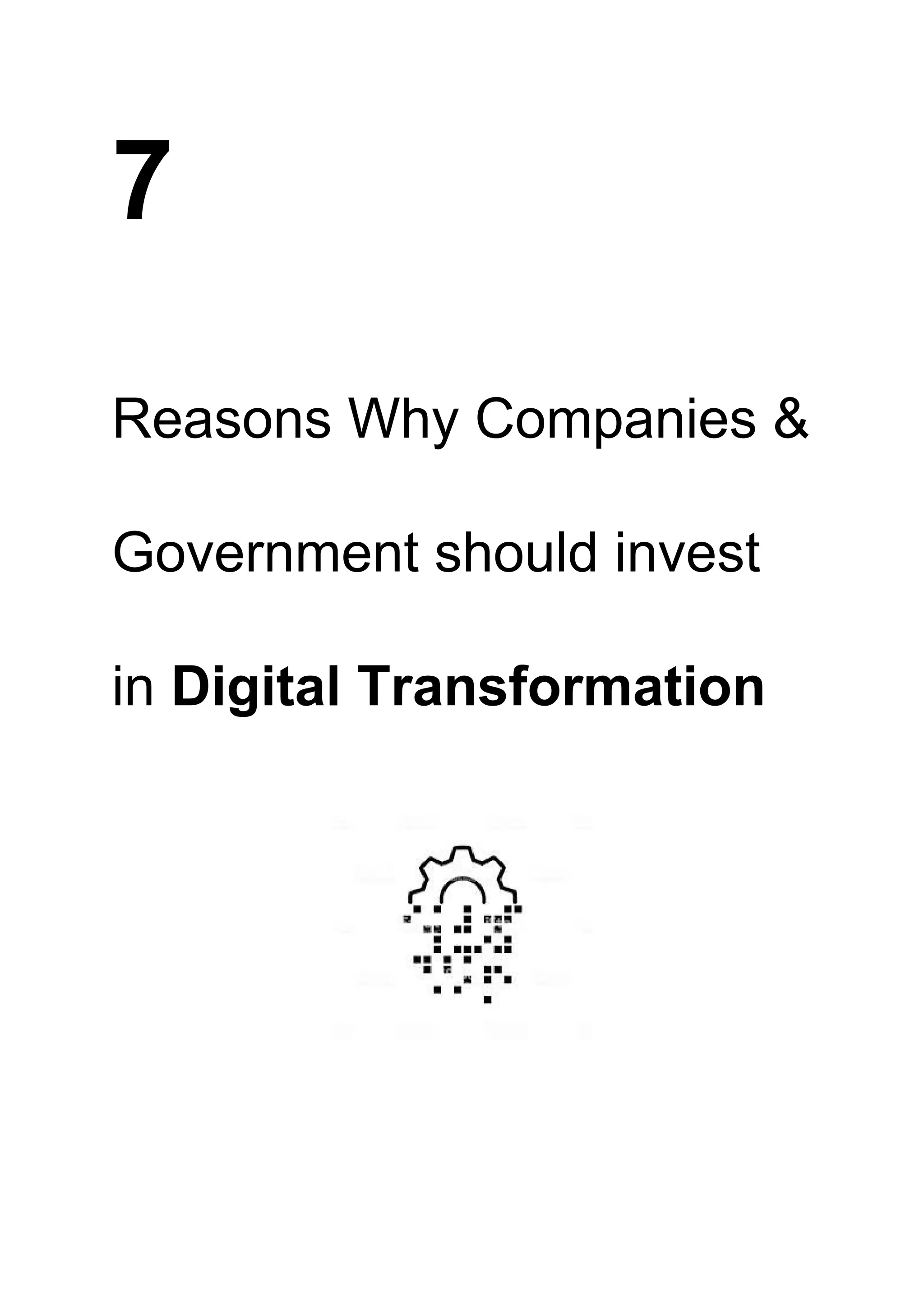 7 Reasons why Companies & Government should invest in Digital ...
