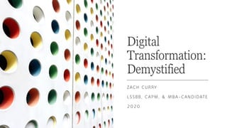 Digital transformation: Demystified | PPT