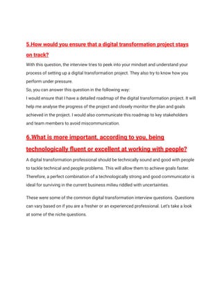 The Future of Business: Trends in Digital Transformation | PDF