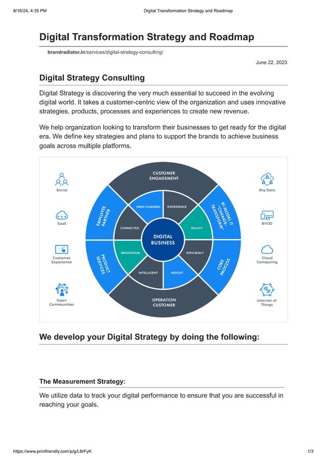 Digital Marketing Agency in Patna | Digital Strategy and Roadmap | PDF