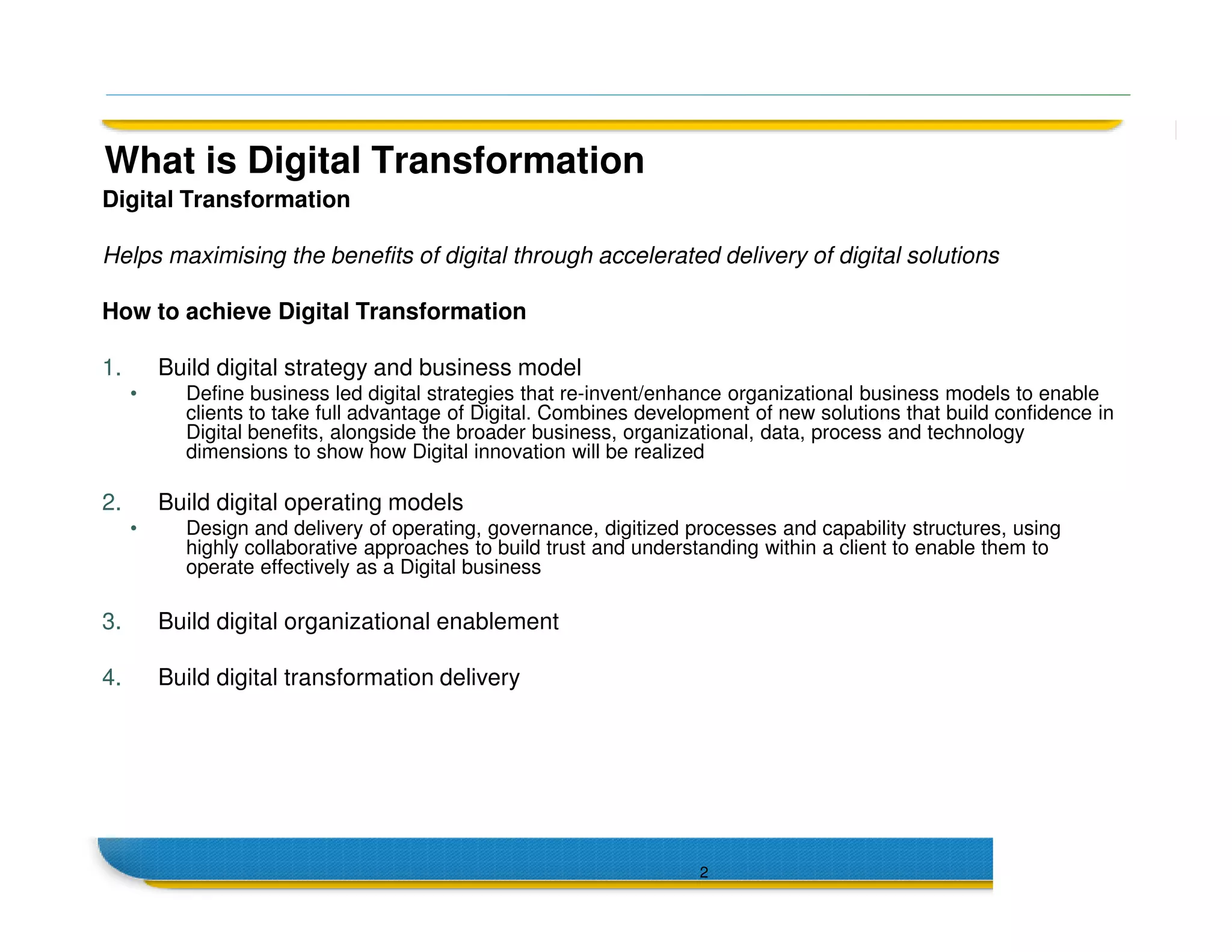 Digital transformation and how to develop the strategy and roadmap with ...