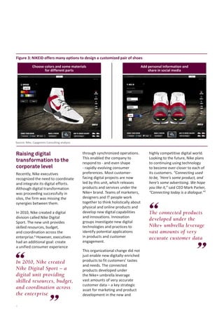 Nike: From Separate Digital Initiatives to Firm-Level Transformation | PDF